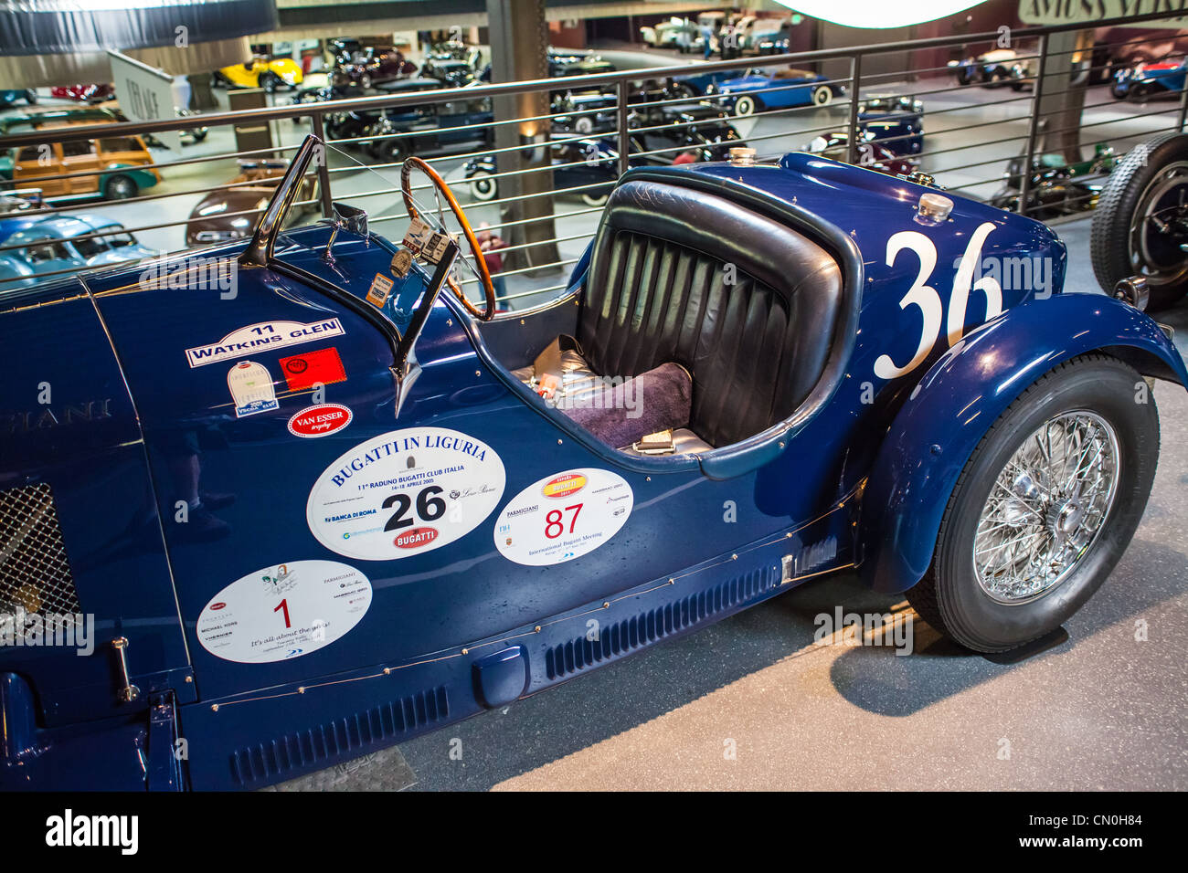 A 1931 Bugatti Type 51 Grand Prix car at the Mullin Museum in Oxnard ...