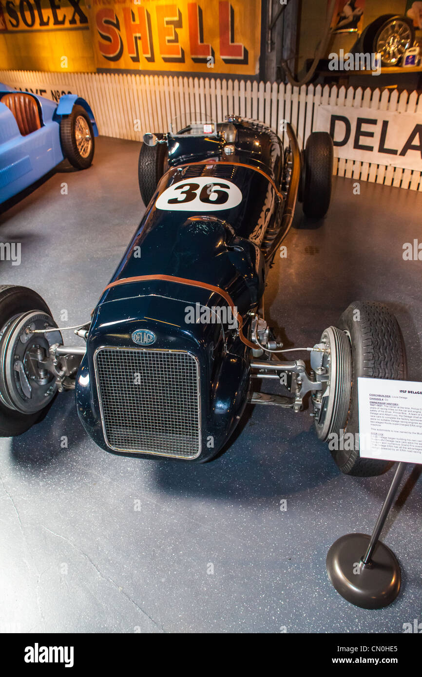 1927 Delage Racer at the Mullin Museum in Oxnard California Stock Photo ...