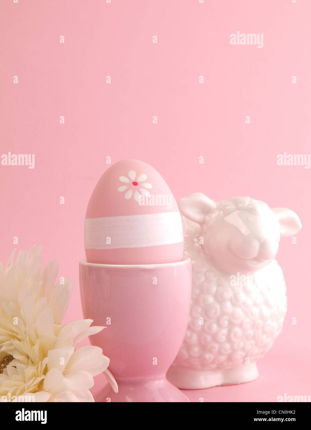 Pink Easter background Stock Photo - Alamy