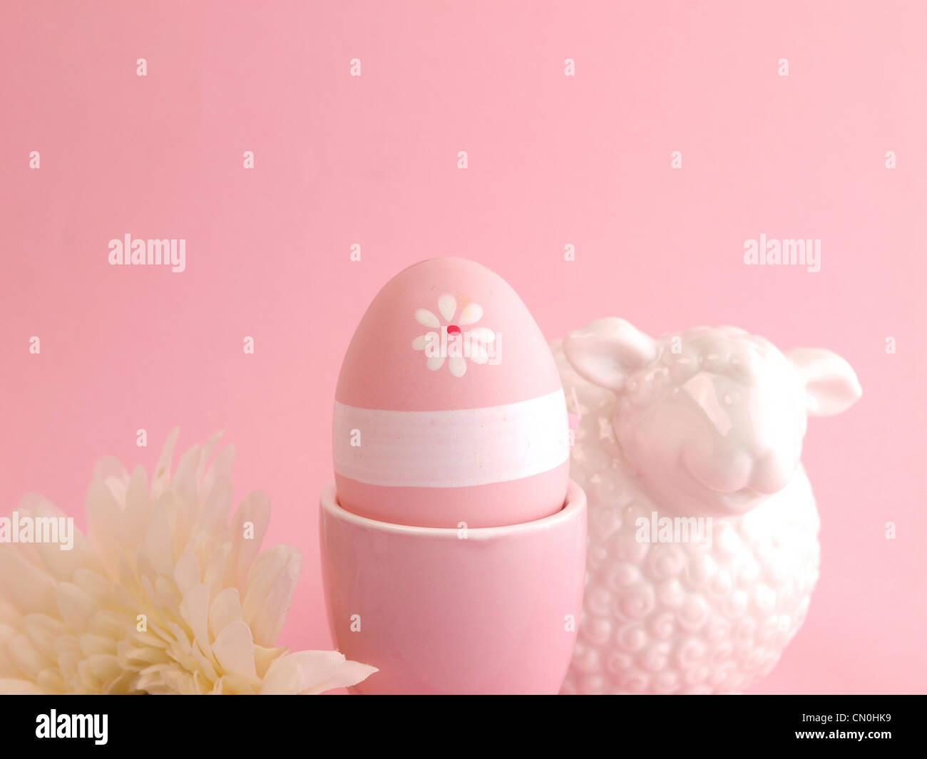 Pink Easter background Stock Photo - Alamy