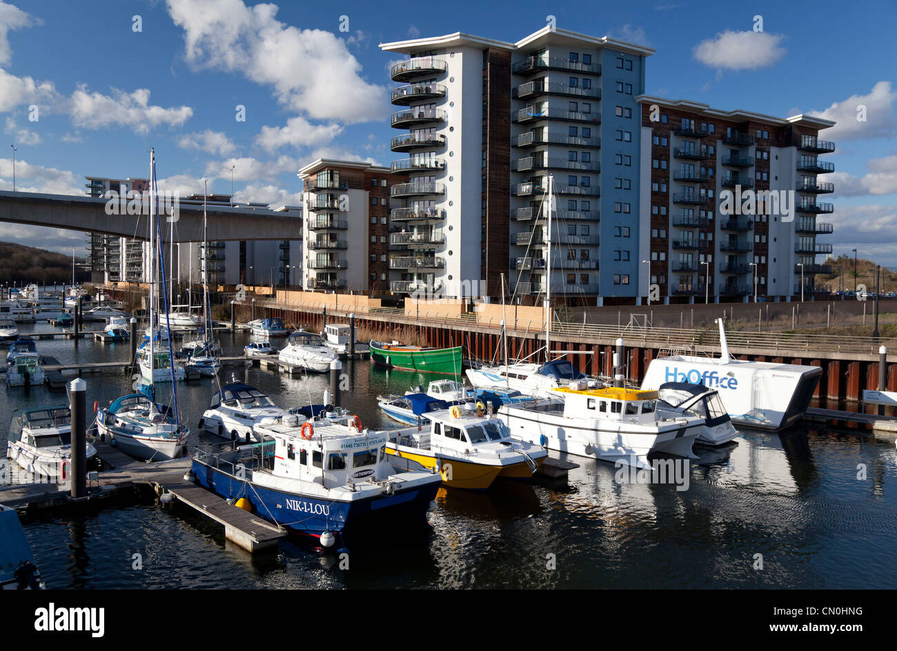 Victoria Wharf properties, Cardiff Bay Stock Photo - Alamy