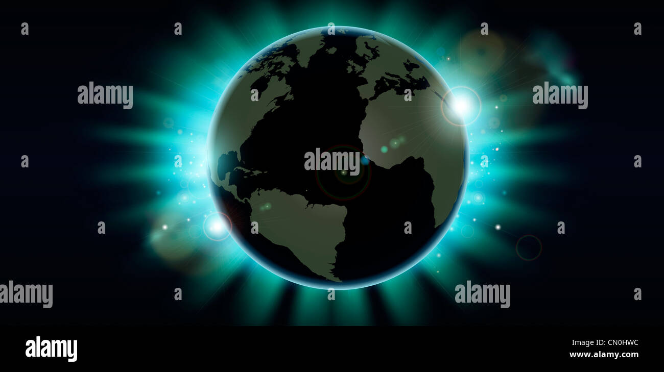 Solar map of the world hi-res stock photography and images - Alamy