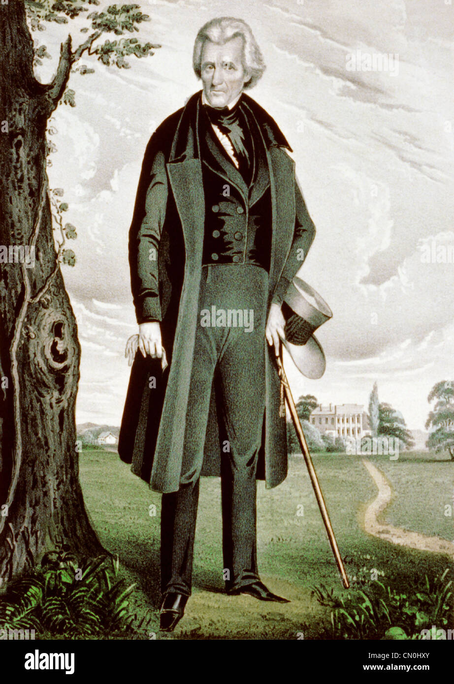 Vintage portrait of Andrew Jackson (1767 - 1845) - the seventh US ...