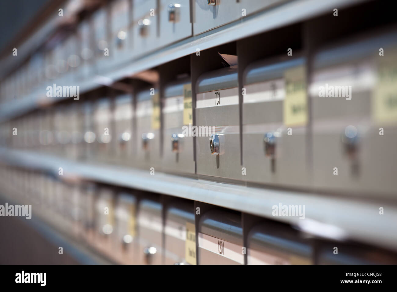 Rows letterboxes hi-res stock photography and images - Alamy
