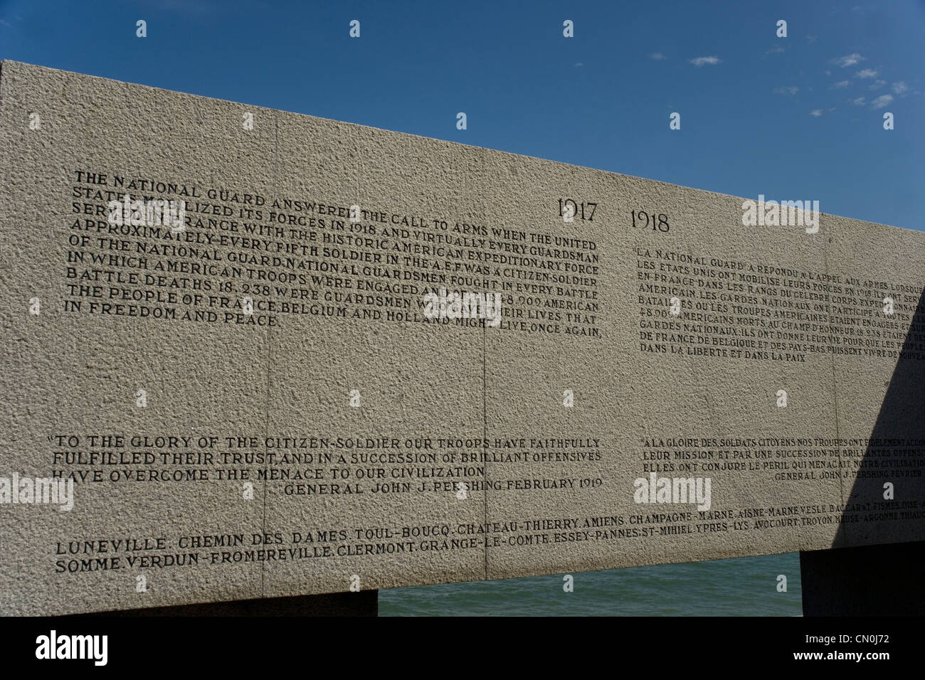 National guard memorial vierville draw hi-res stock photography and ...