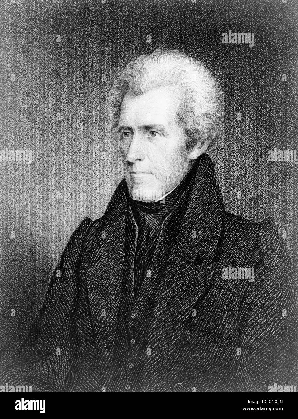 Vintage portrait of Andrew Jackson (1767 - 1845) - the seventh US ...