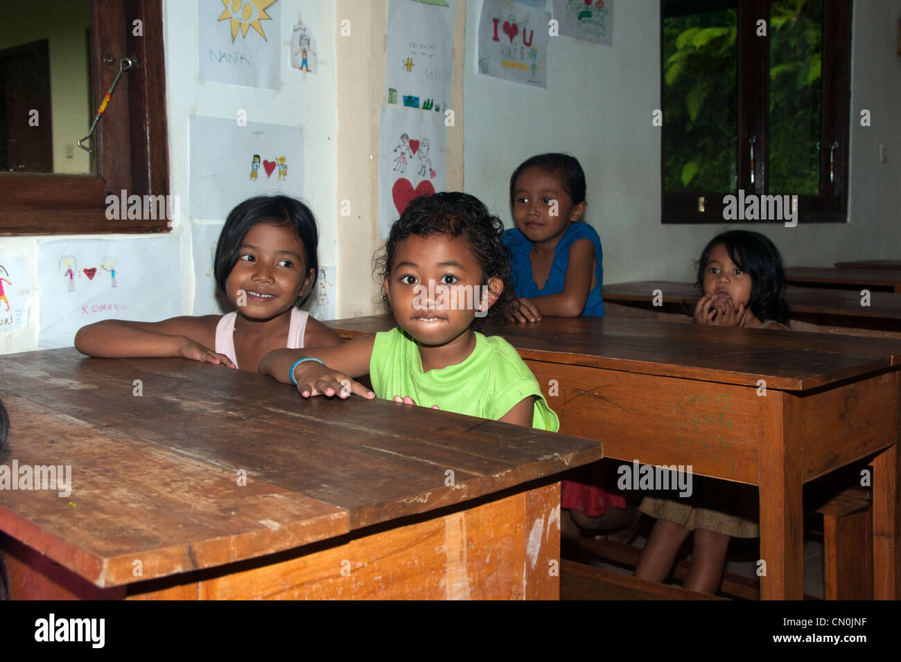 children laughing in class room Stock Photo - Alamy