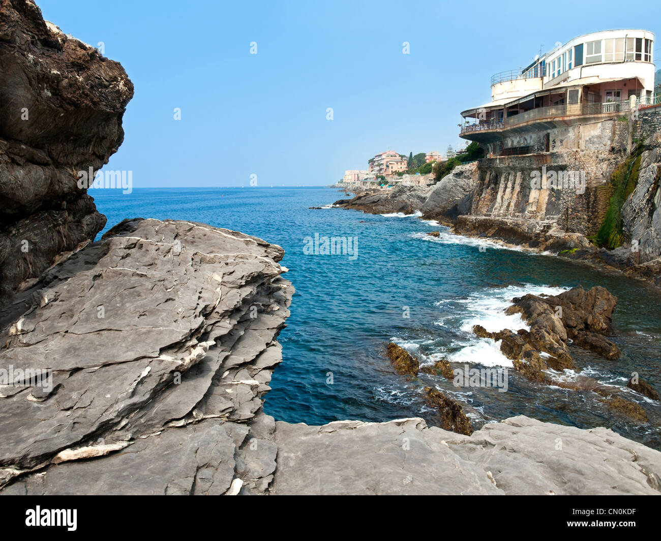 Coast of Genova Nervi, Italy Stock Photo - Alamy