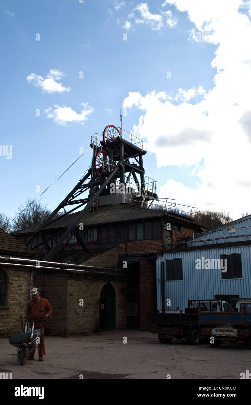 the old miner the last pit Stock Photo - Alamy
