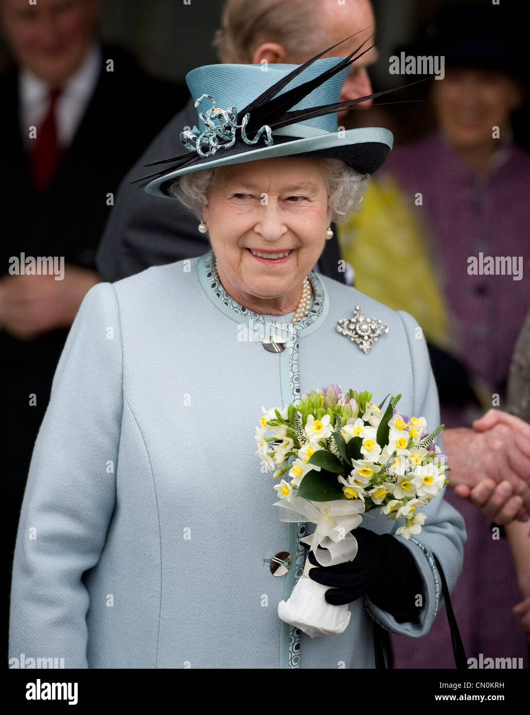 Britain's Queen Elisabeth II. Head of the British Royal Family Stock ...