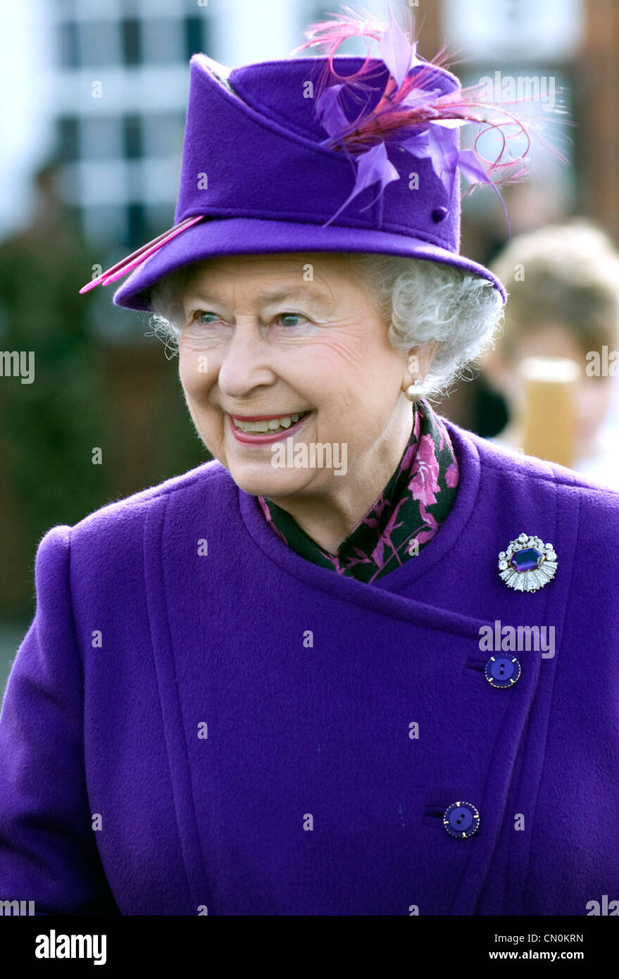 Britain's Queen Elisabeth II. Head of the British Royal Family Stock ...