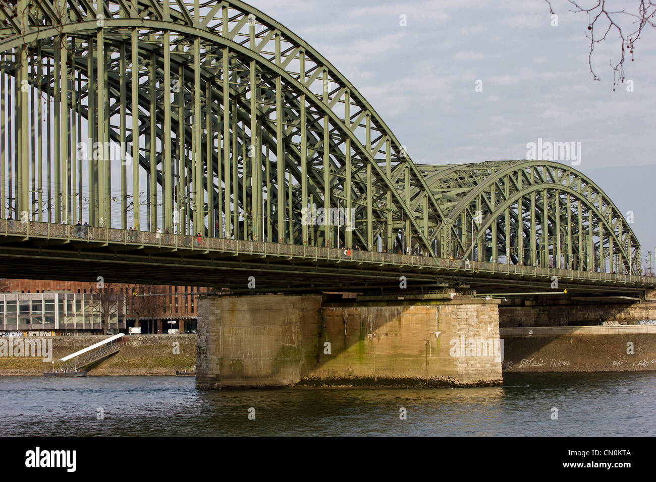 A modern bridge in Cologne Stock Photo - Alamy