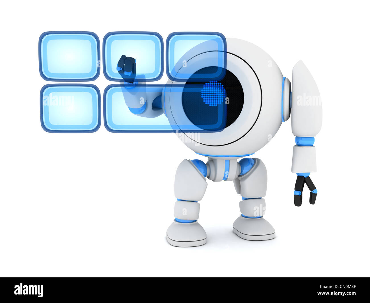 Touching robot Cut Out Stock Images & Pictures - Alamy