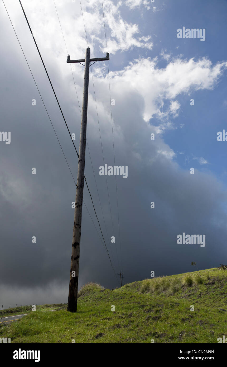 electric pylons, Big Island, Hawaii Stock Photo - Alamy