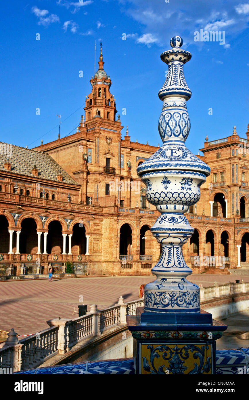 Europe Spain Seville Plaza de Espana Stock Photo - Alamy