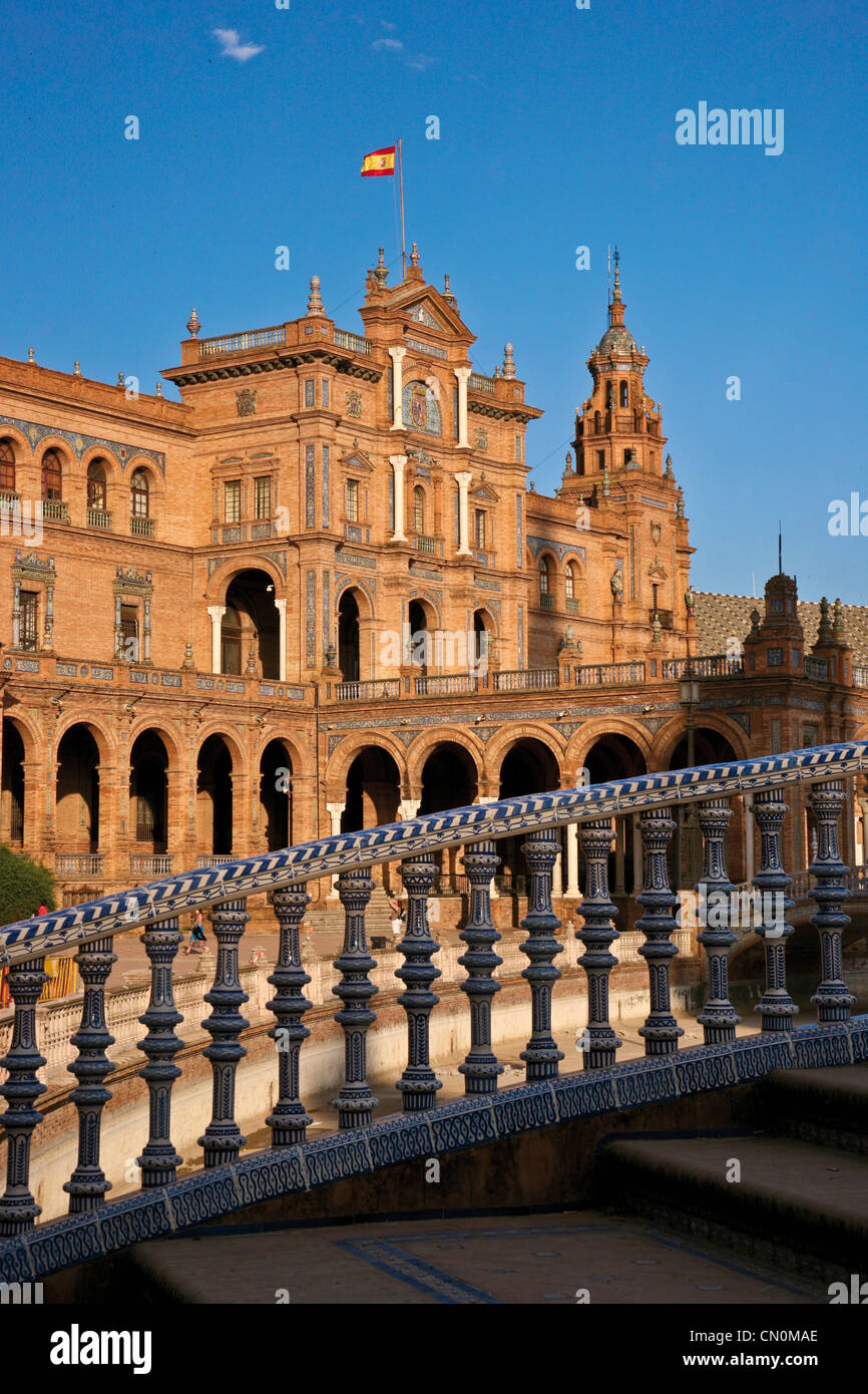 Europe Spain Seville Plaza de Espana Stock Photo - Alamy