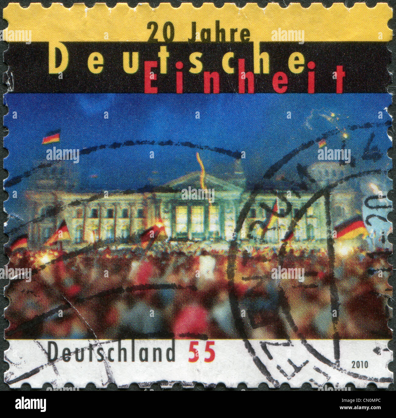 Postage stamp germany reunification hi-res stock photography and images ...