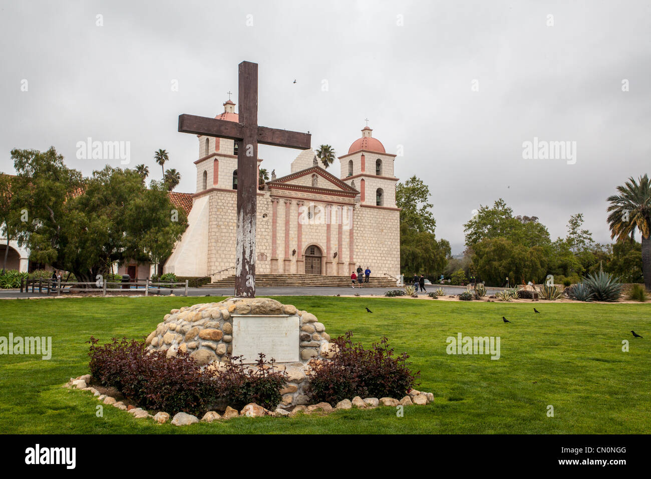 Scenes from Mission Santa Barbara in Santa Barbara California Stock ...