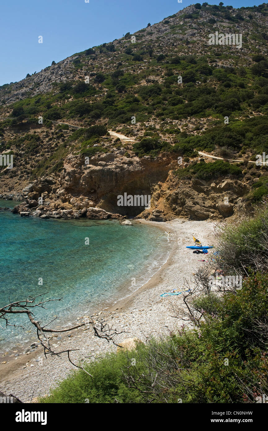 Kato Kimisi beach, Lipsi Island, Dodecanese, Greece Stock Photo - Alamy