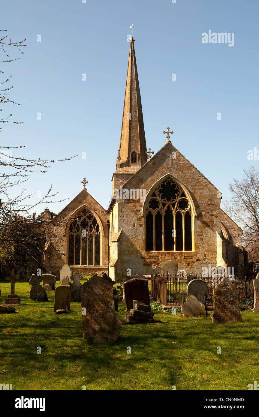 St. Lawrence`s Church, Mickleton, Gloucestershire, England, UK Stock ...