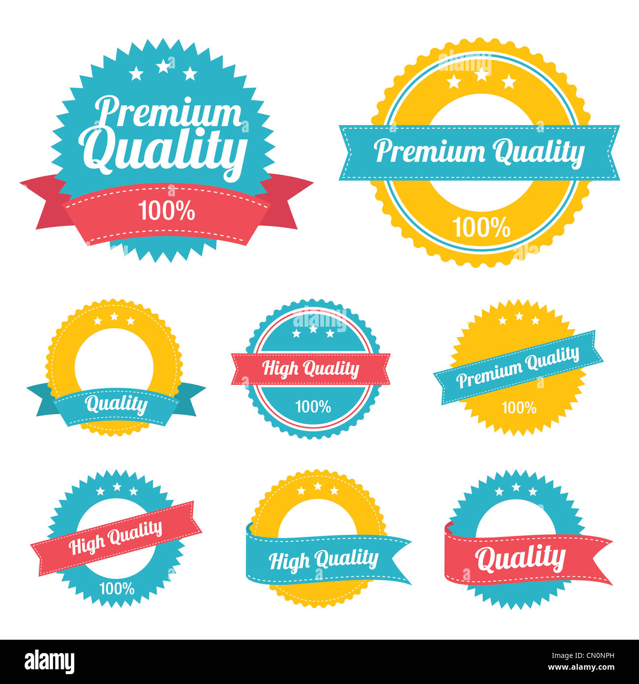 Customer satisfaction labels Cut Out Stock Images & Pictures - Alamy