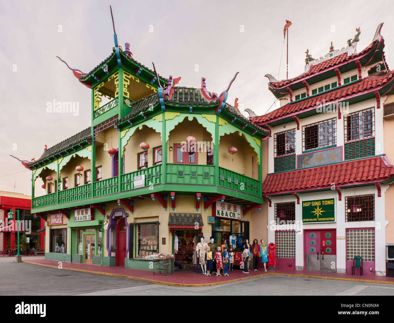 Chinatown central Plaza, Los Angeles Stock Photo - Alamy