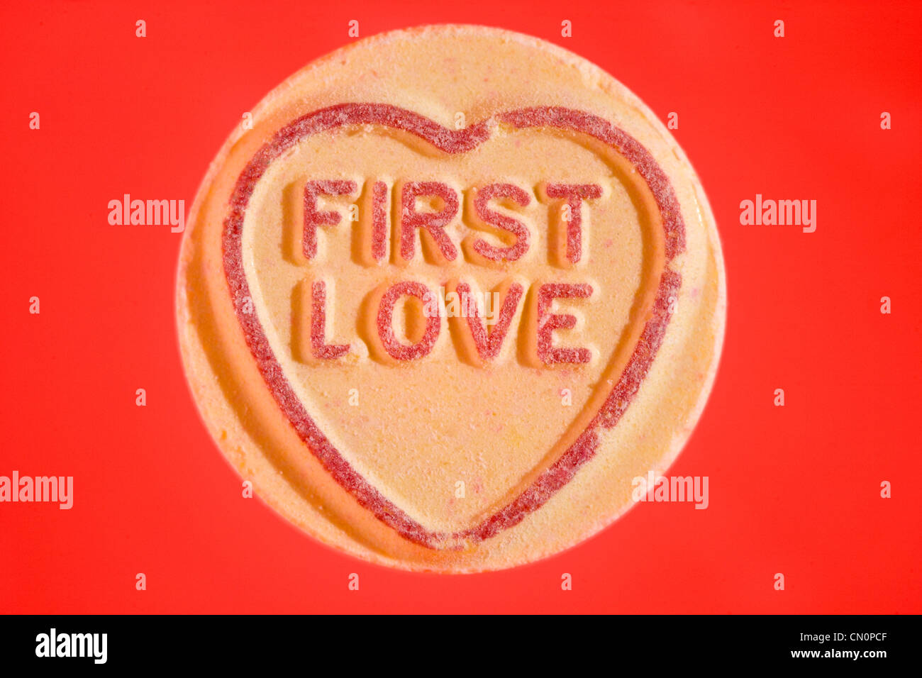 Love heart sweets first love hi-res stock photography and images - Alamy