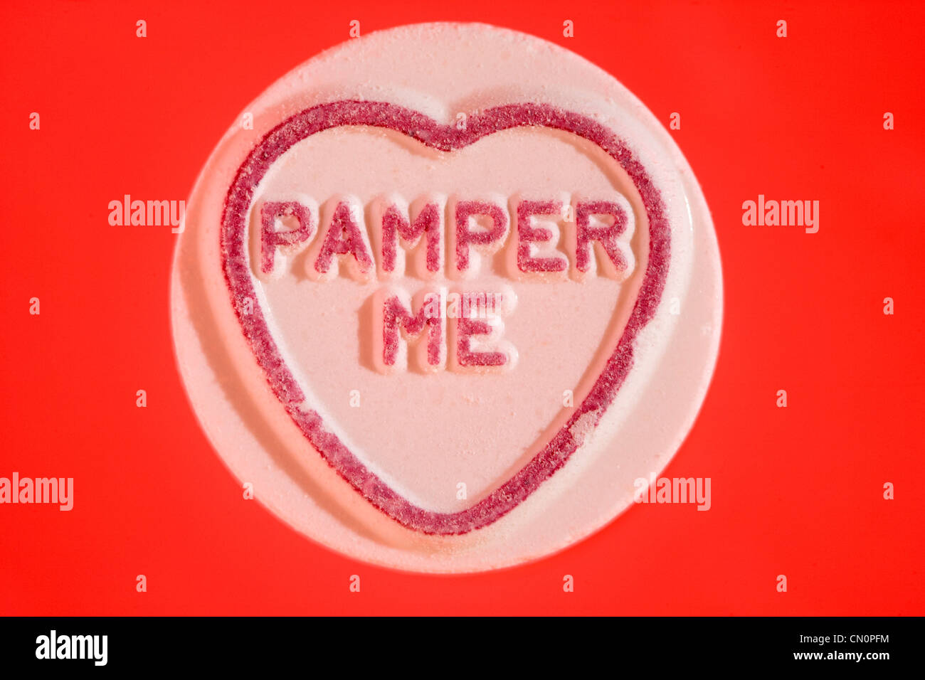 Love Hearts Heart fizzy sweet sweets candy Pamper Me Stock Photo - Alamy
