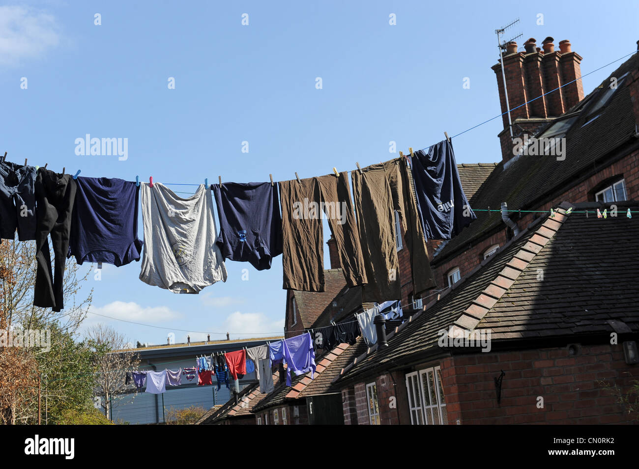 Uk laundry drying hi-res stock photography and images - Alamy