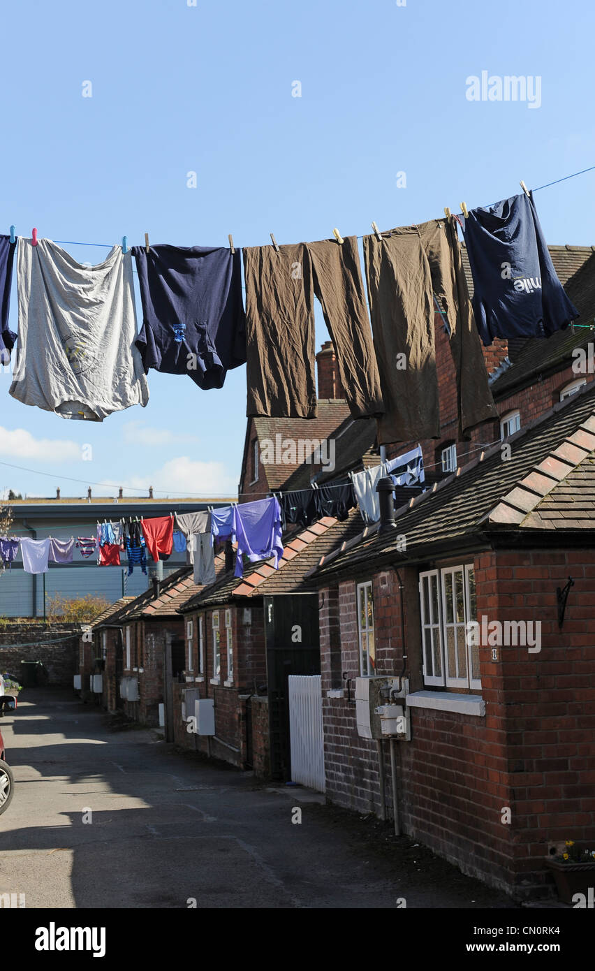 Uk laundry drying hi-res stock photography and images - Alamy