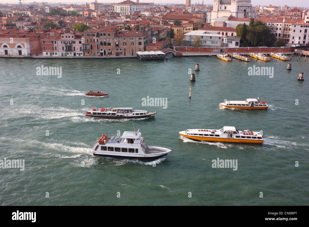Venice. View from the top deck of "Queen Victoria". 2011 Stock Photo ...