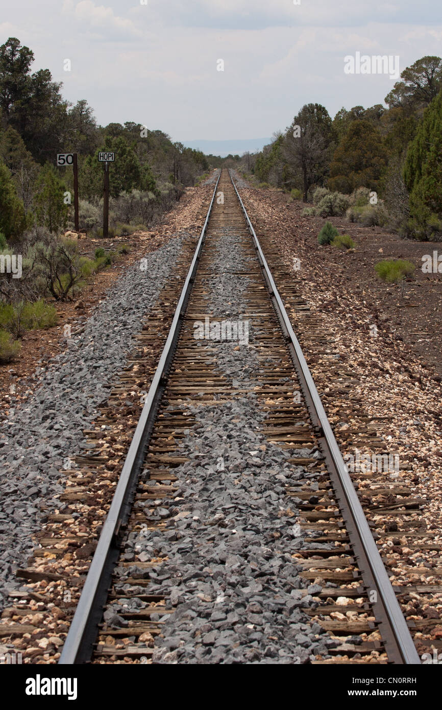 Rail Road RailRoad Tracks Train Tracks Stock Photo - Alamy