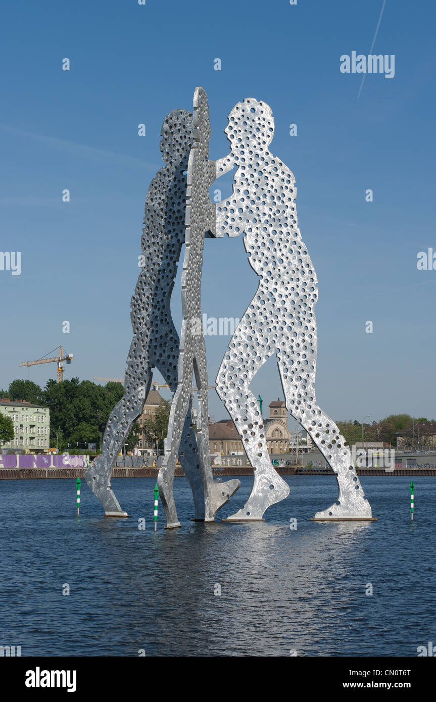 Berlin germany molecule man sculpture by american artist jonathan ...