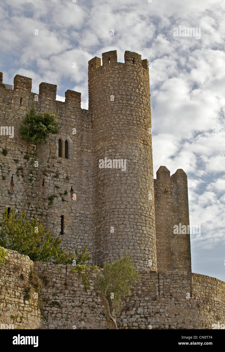 The Medieval Castle of Obidos Stock Photo - Alamy