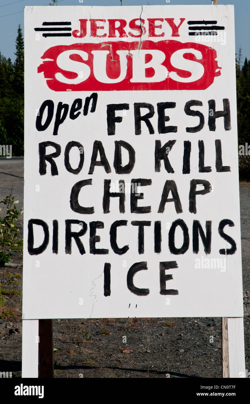 Food sign highway hi-res stock photography and images - Alamy