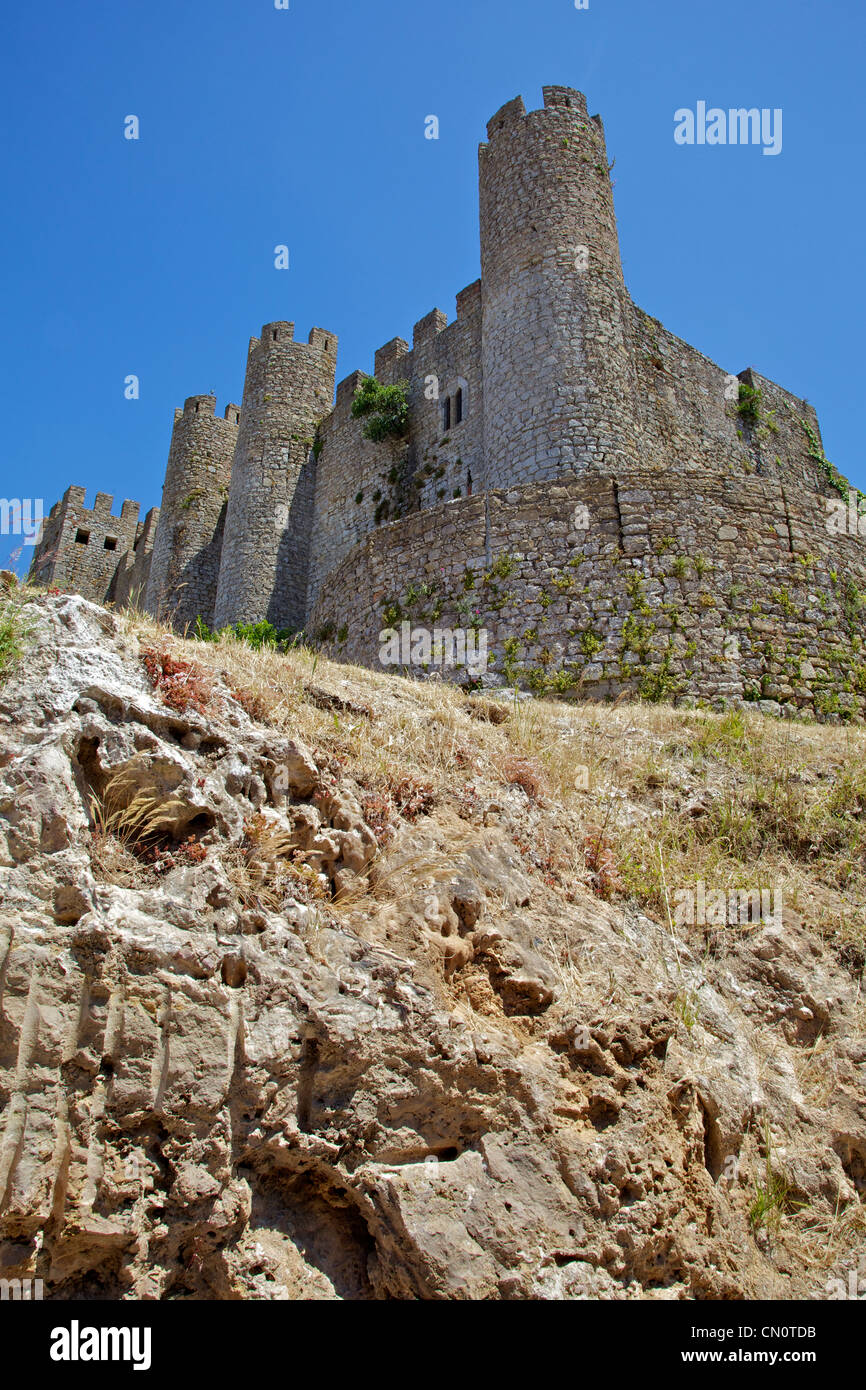 Medieval Castle of Obidos Stock Photo - Alamy