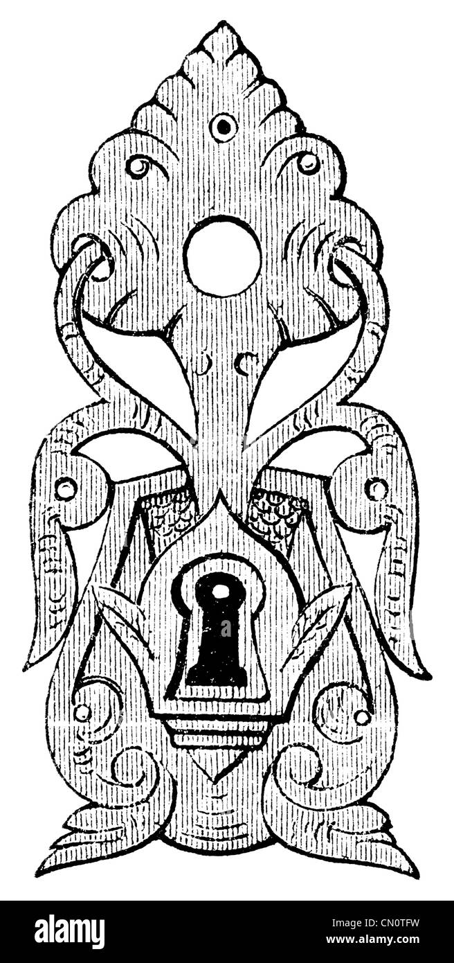 Ornate Keyhole Drawing