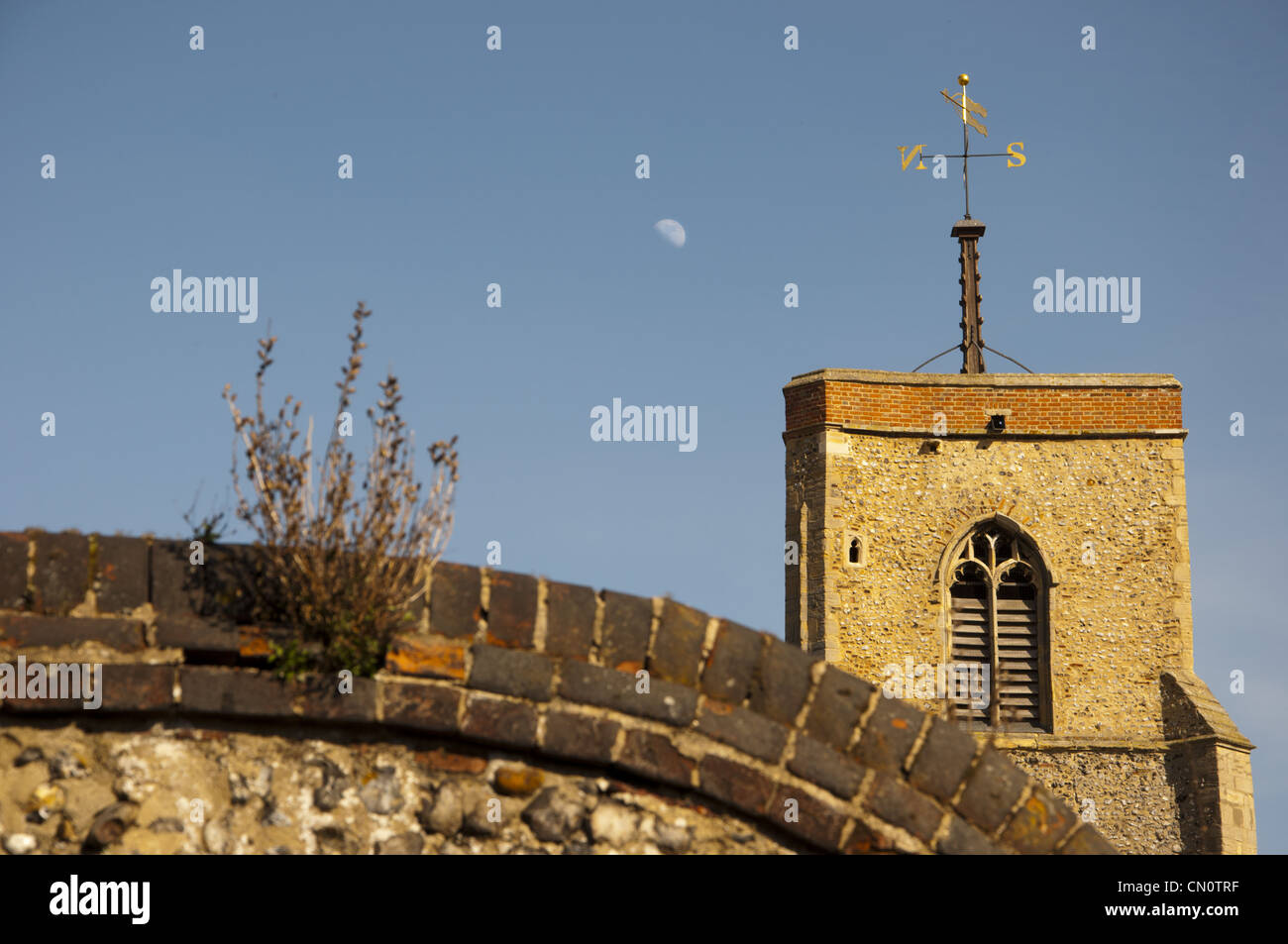 Church with weather vane hi-res stock photography and images - Alamy