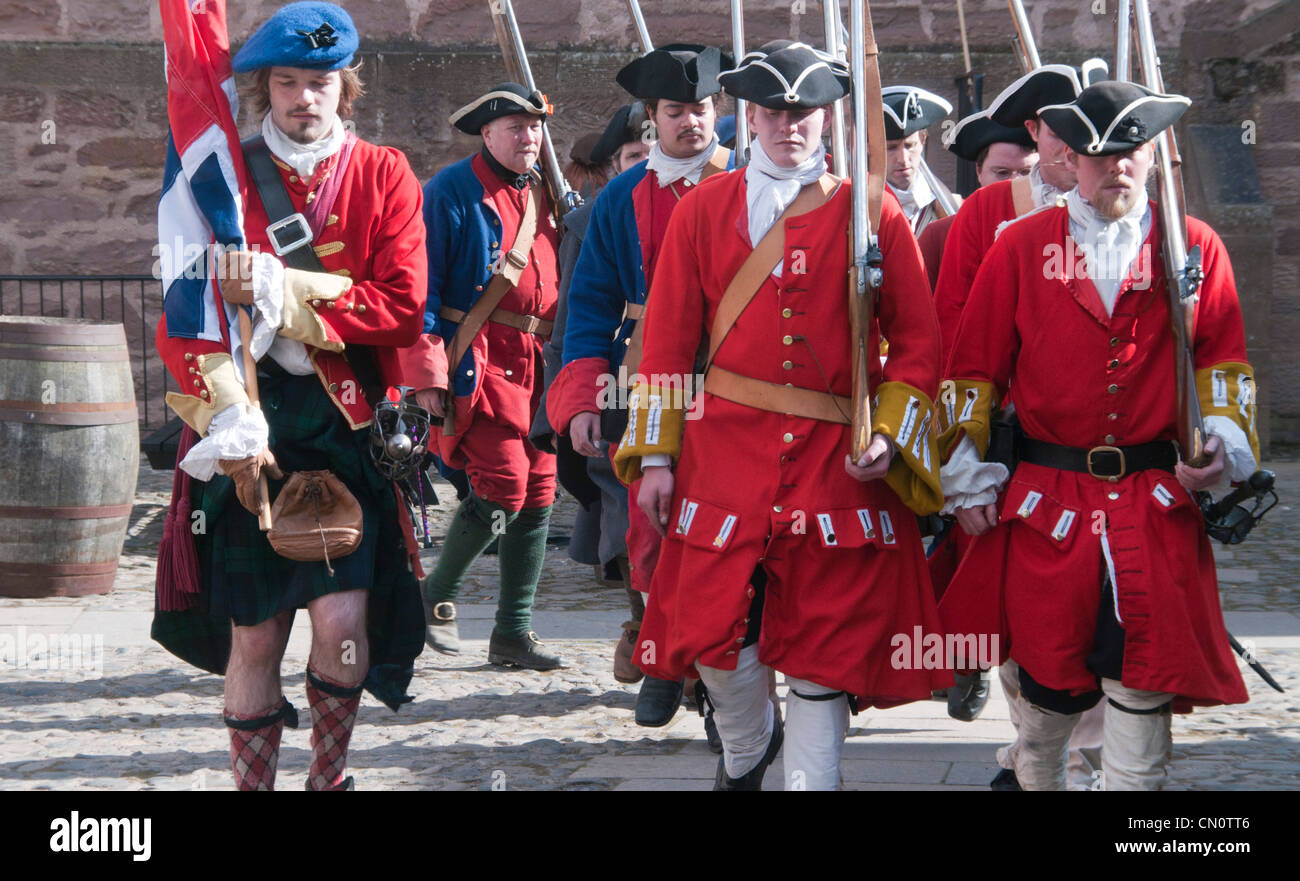Re enactment group from the Jacobite period Stock Photo - Alamy