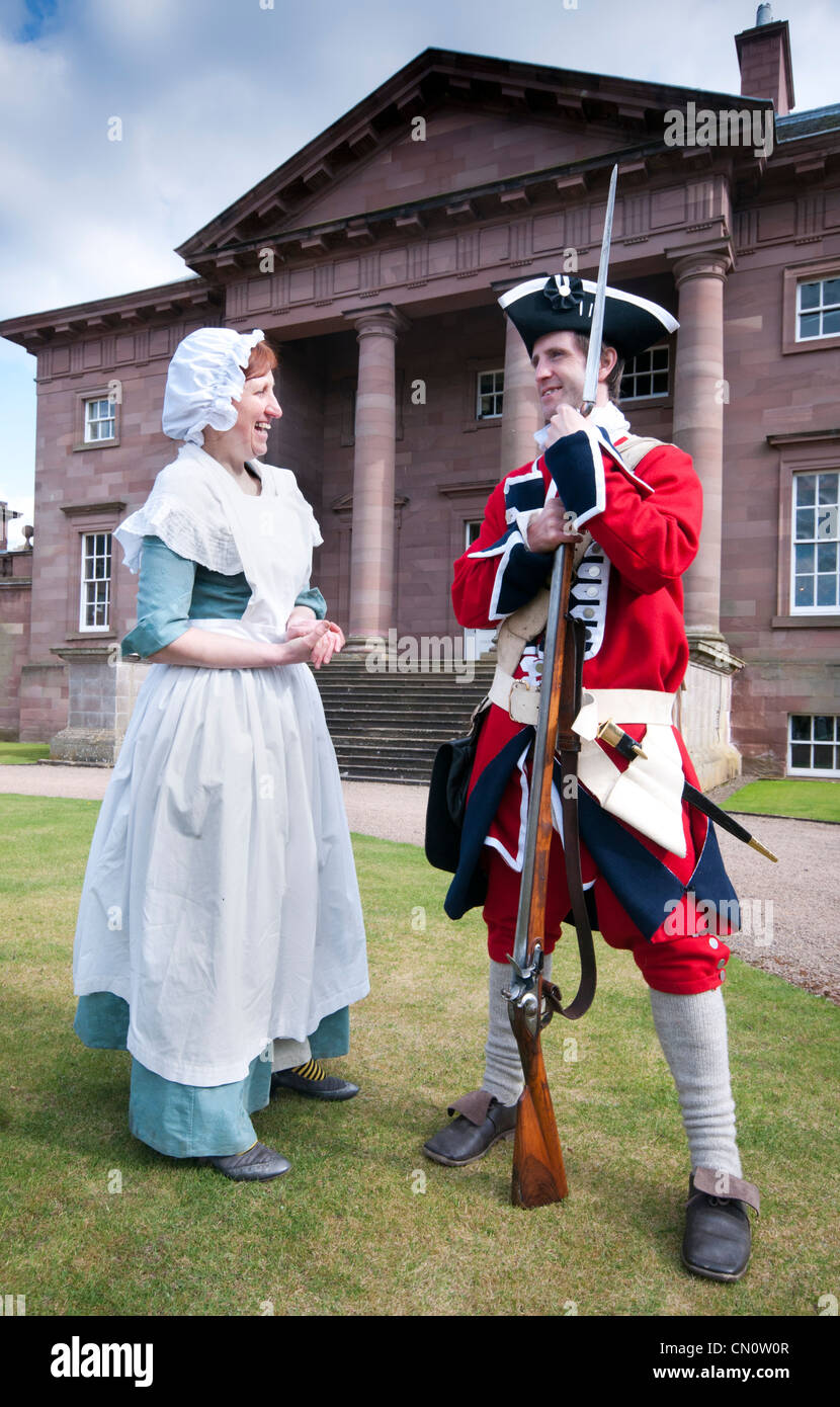 Re enactment group from the Jacobite period Stock Photo - Alamy