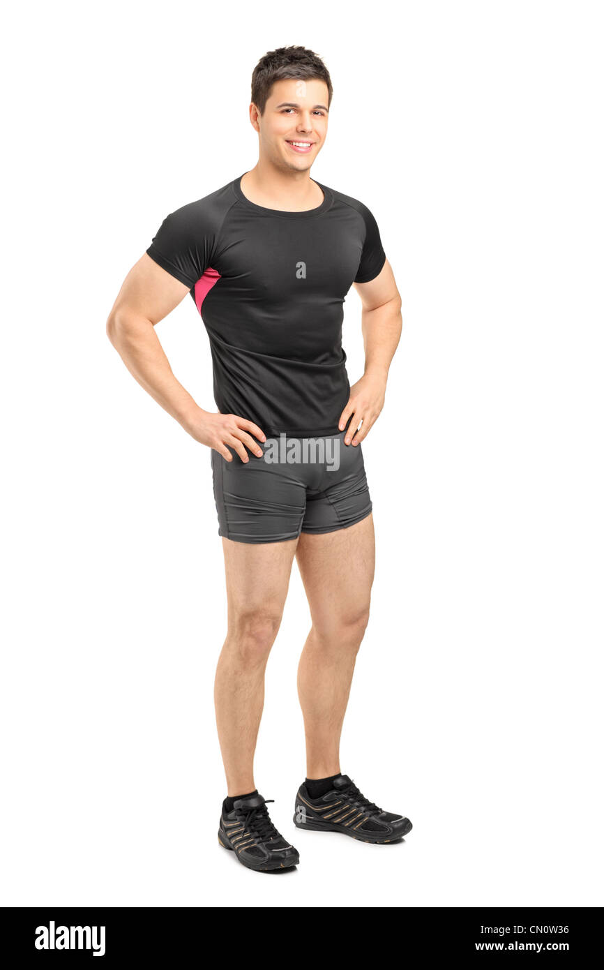 Male smiling workout outfit Cut Out Stock Images & Pictures - Alamy