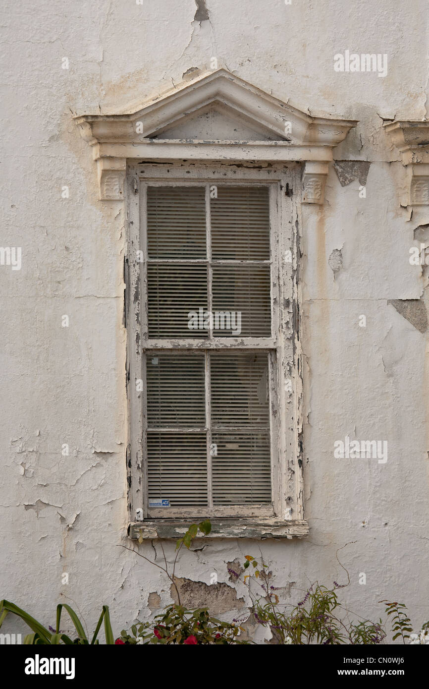 Charleston South Carolina Chipped Paint Old House Window Stock Photo ...