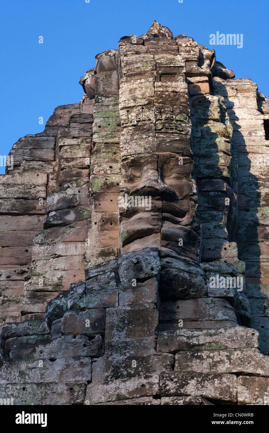 Huge smiling face at Bayon Temple, Angkor Thom, Cambodia Stock Photo ...