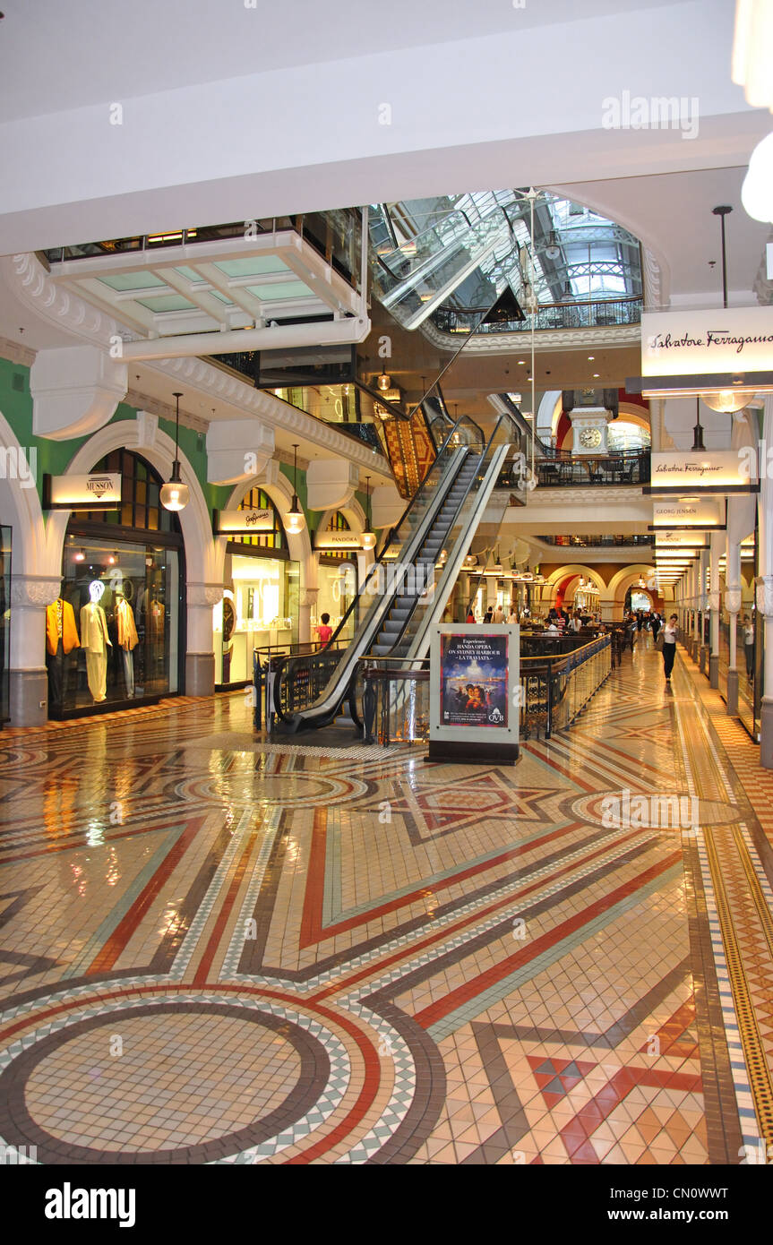 Interior of Queen Victoria Building (QVB Shopping Centre), George ...