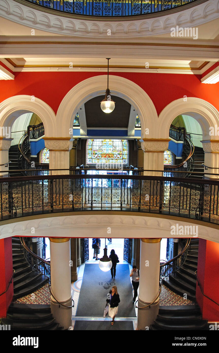 Interior of Queen Victoria Building (QVB Shopping Centre), George ...