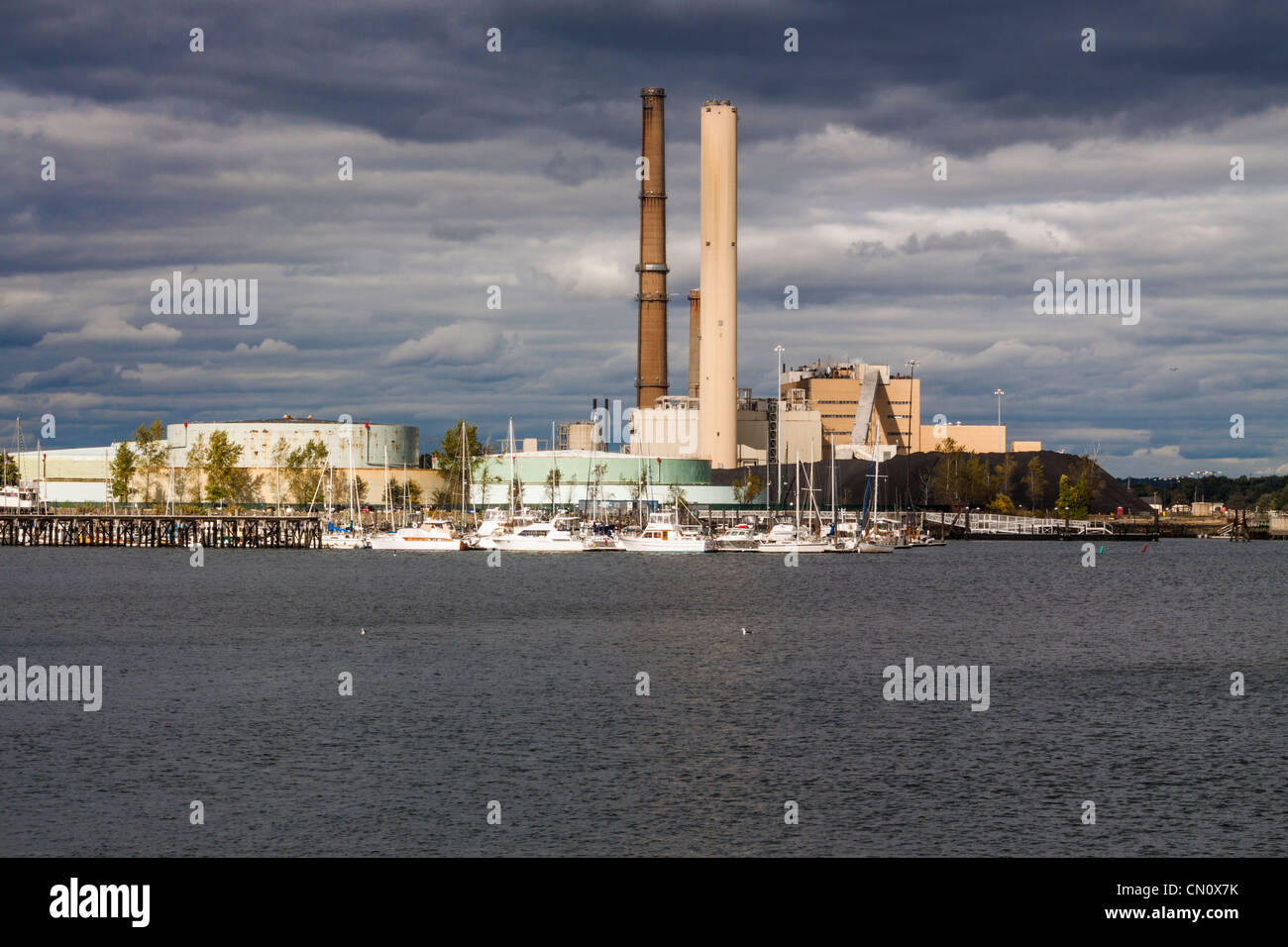 Historic Salem Coal-fired power plant (replaced by Gas-powered plant in ...