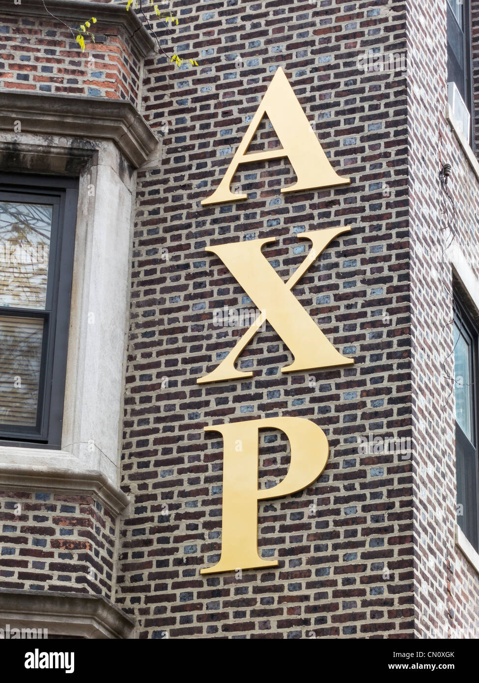 alpha chi ro fraternity sign, University of Pennsylvania, Philadelphia ...