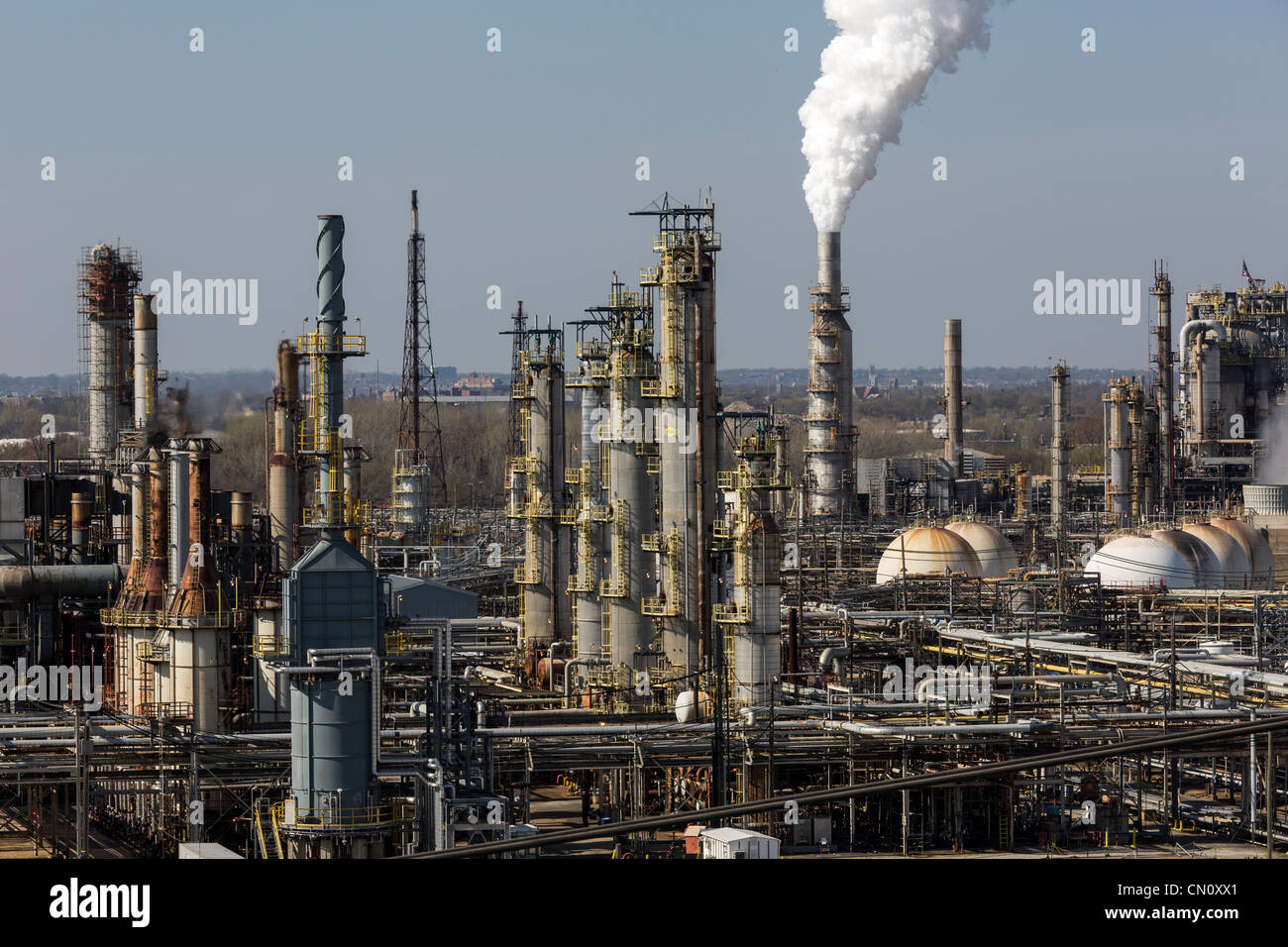 Sunoco oil refinery, Philadelphia, Pennsylvania, USA Stock Photo - Alamy