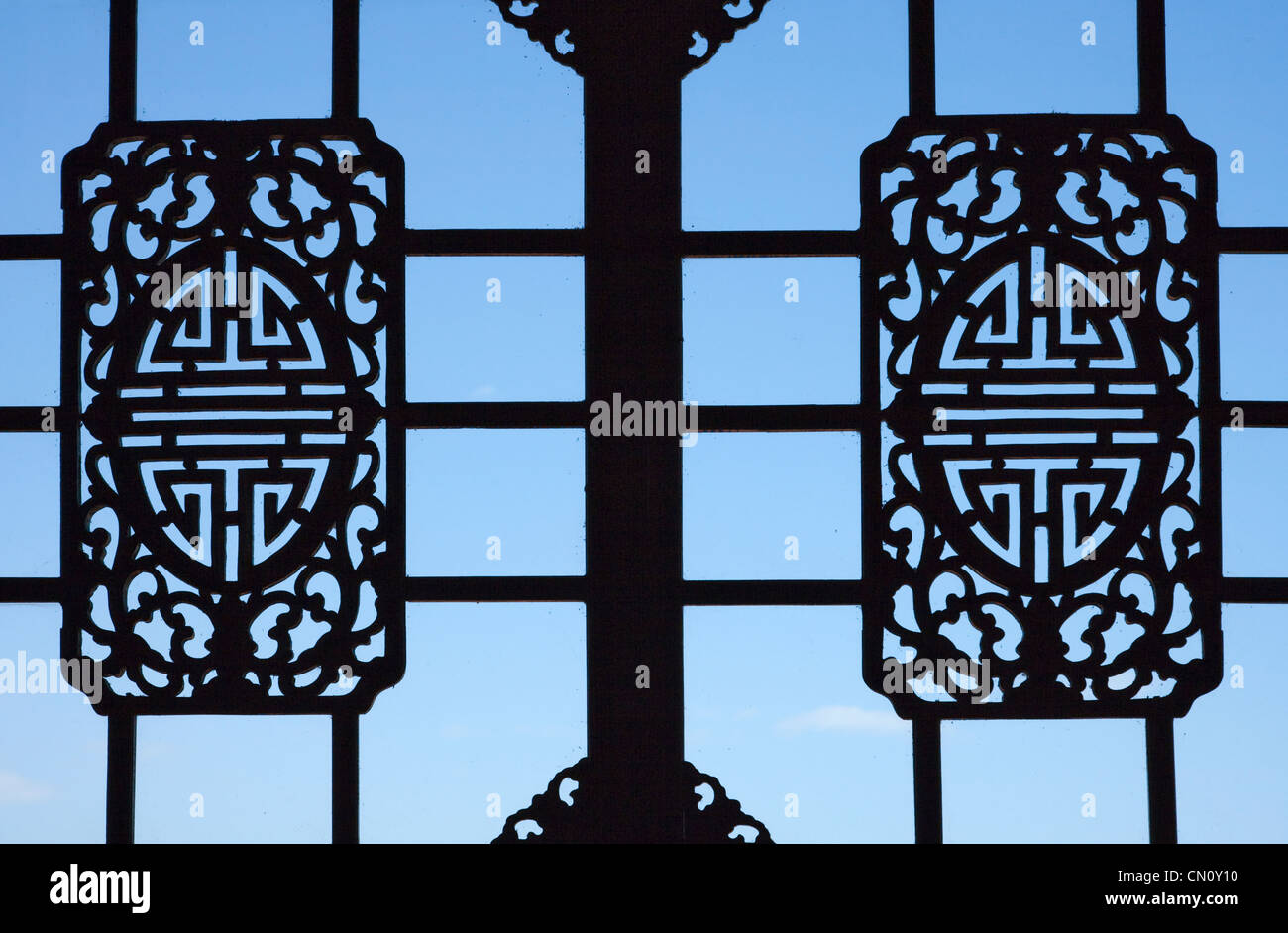 Decorated window frame, Hue, Vietnam Stock Photo - Alamy