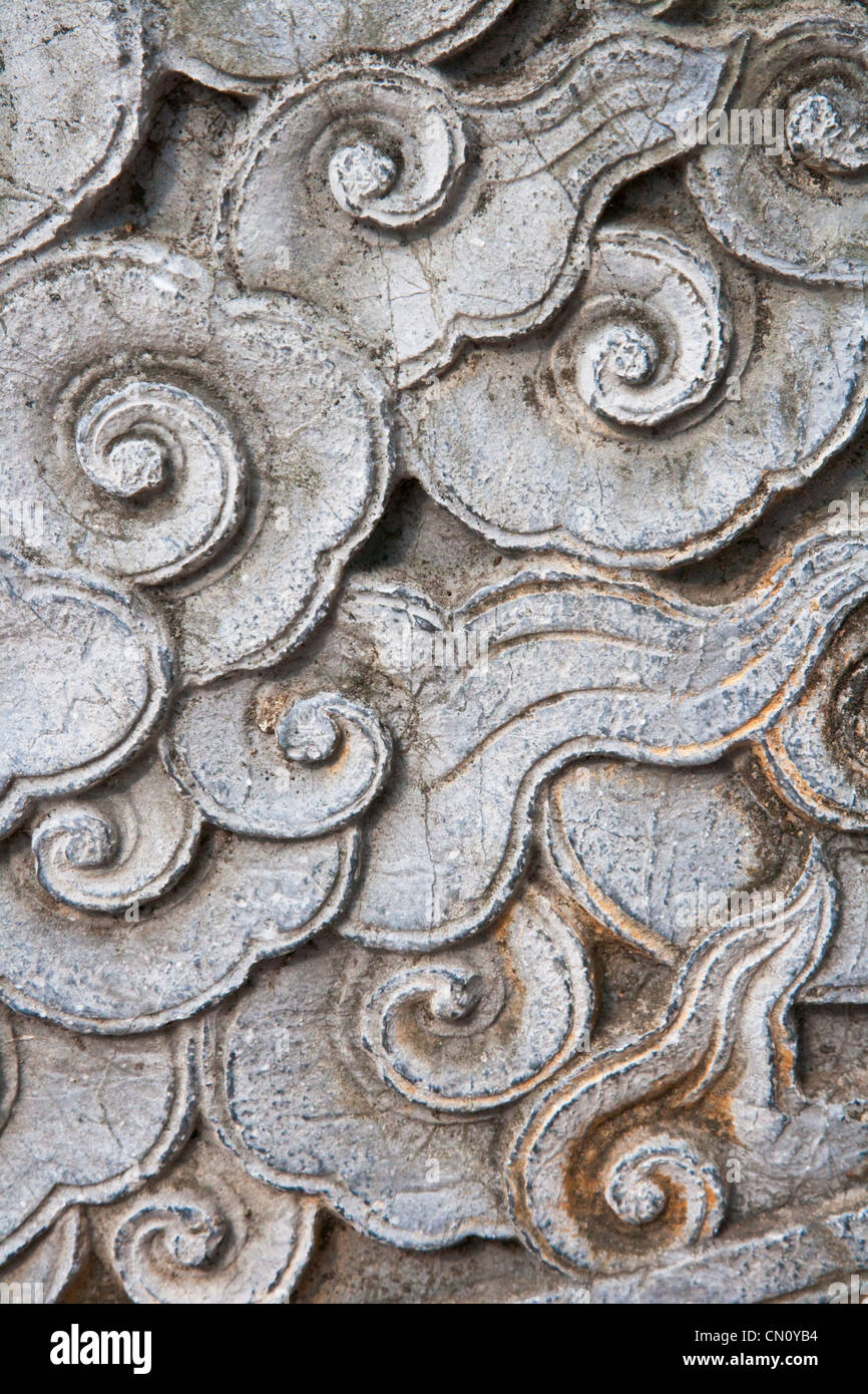 Cloud pattern in Literature Temple, Hanoi, Vietnam Stock Photo - Alamy